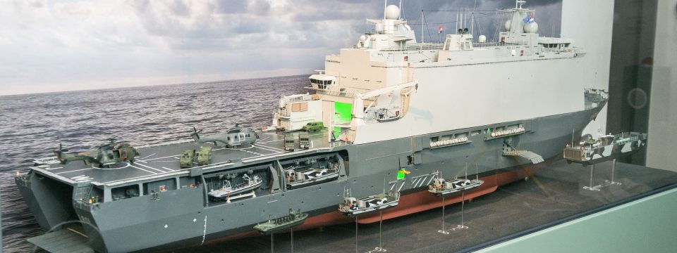 Scheepsmodel Zr.Ms. Johan de Witt - Mariniersmuseum